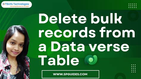 How To Delete Bulk Records From A Dataverse Table Youtube
