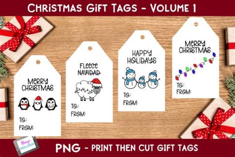 Christmas Gift Tags Vol 1 Graphic By Stacysdigitaldesigns Creative