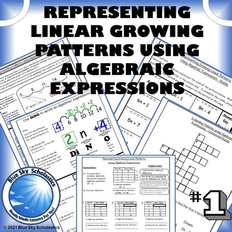 Representing Linear Growth Patterns Using Algebraic Expressions Algebraic Expressions Math