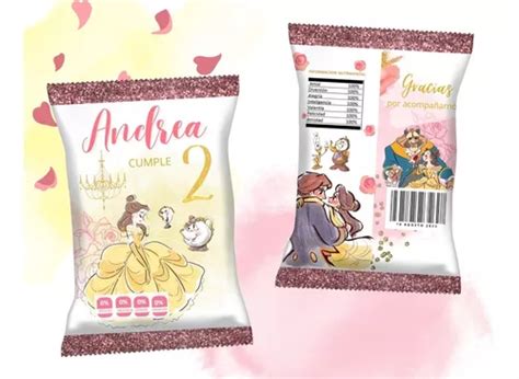 Bolsas De Papas Personalizadas chip Bags Princesas pz en venta en Zapopan Jalisco por sólo