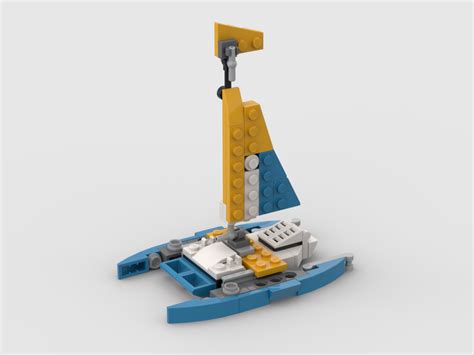 Lego Moc 31072 Catamaran By Klintisztvud Rebrickable Build With Lego