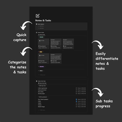 get the free notes and tasks notion template link is in the comment