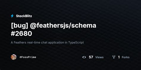 Bug Feathersjs Schema 2680 StackBlitz