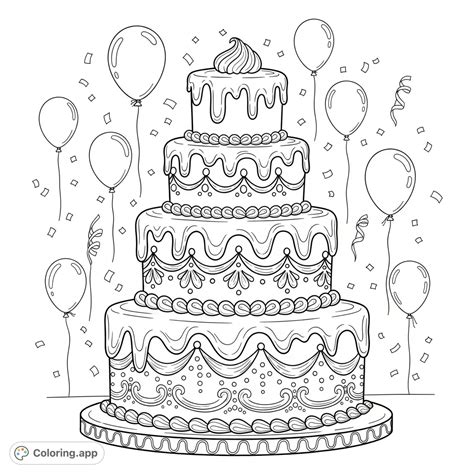 Icing Coloring Pages Coloringapp