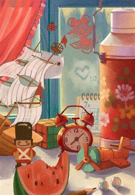 《童诗精选》系列插图插画儿童插画amyzou原创作品 站酷zcool