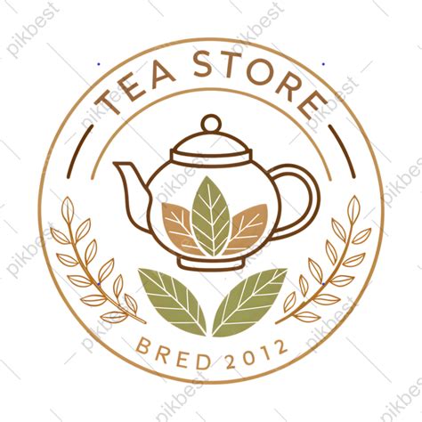 Tea Store Logo With Ketlee Backgrounds Png Free Download Pikbest