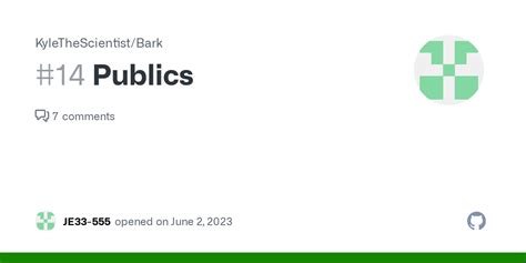 publics · issue 14 · kylethescientist bark · github