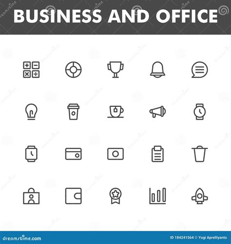Business Icon Pack Isolated On White Background For Your Web Site Design Logo App Ui Stock