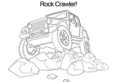 Rock Crawler Coloring Page Coloring Pages