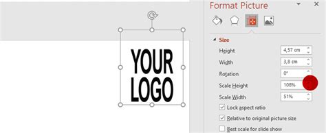 powerpoint size and position task pane knockout prezo