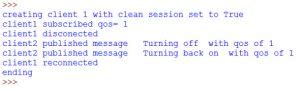 MQTT Clean Sessions And QOS Examples