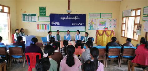 မိုင်းကိုင်မြို့နယ် အခြေခံပညာအထက်တန်းကျောင်း ခွဲ ၌ လူငယ်စကားဝိုင်းနှင့