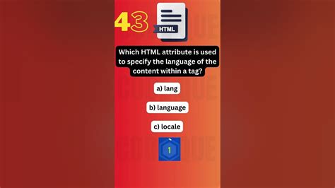Html Quiz Challenge 43 🚀 Test Your Web Development Knowledge Codeque Shorts Shortvideo