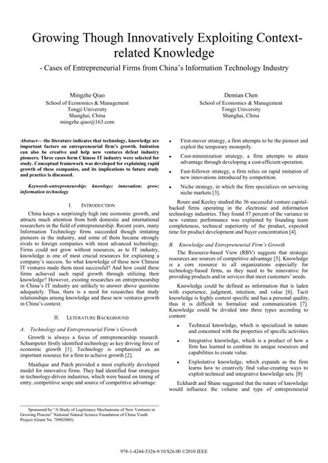 Pdf Growing Though Innovatively Exploiting Context Related Knowledge
