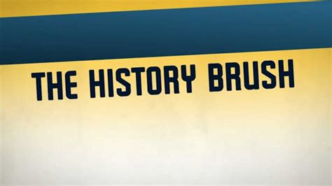 Multiple Undos And Paint Backwards In Time With The History Brush