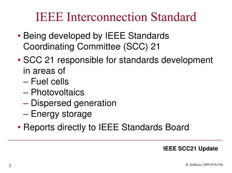 PPT IEEE Standard For Interconnecting Distributed Resources PowerPoint Presentation ID