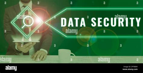 Text Caption Presenting Data Security Word Written On Confidentiality