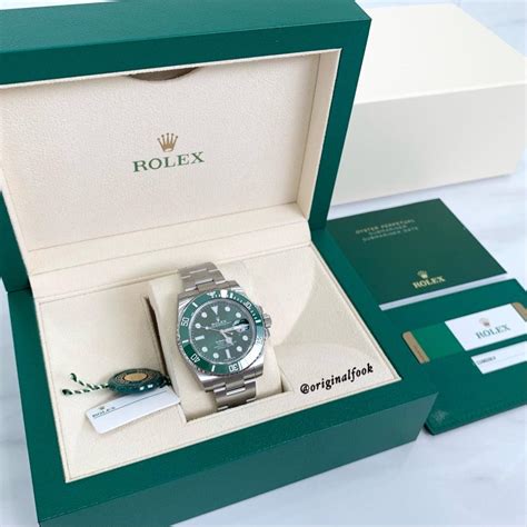 Rare Full Sticker Rolex Hulk Oyster Submariner 116610lv Green Dial Luxury Watches On Carousell