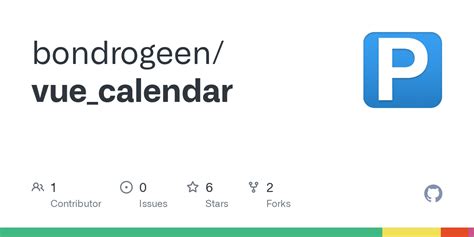Github Bondrogeen Vue Calendar