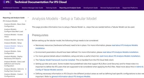 How To Create A New Tabular Model Custom In The Ifs Cloud I Mean Like To Create A Brand New