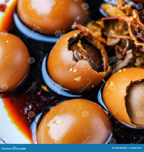 Chinese Braised Soy Sauce Eggs Royalty Free Stock Image Cartoondealer