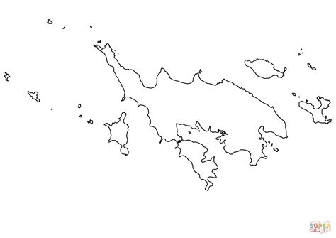 Outline Map Of Culebra Coloring Page Free Printable Coloring Pages