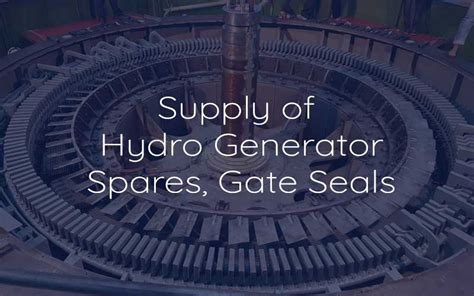 Hydro Generator Spares Dam Gate Seals Supplier In India Hydro
