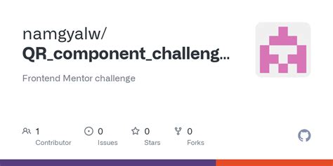 Github Namgyalwqrcomponentchallenges Frontend Mentor Challenge