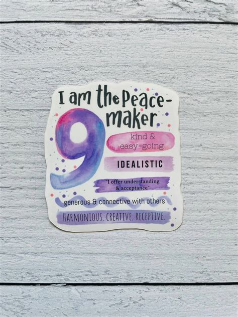 Enneagram 9 The Peacemaker Sticker Henhouse Shoppe