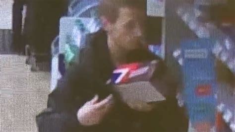 Shoplifter Caught On CCTV Stealing Bars Of Chocolate