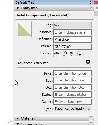 Edit Create Component Dialog Box SketchUp SketchUp Community