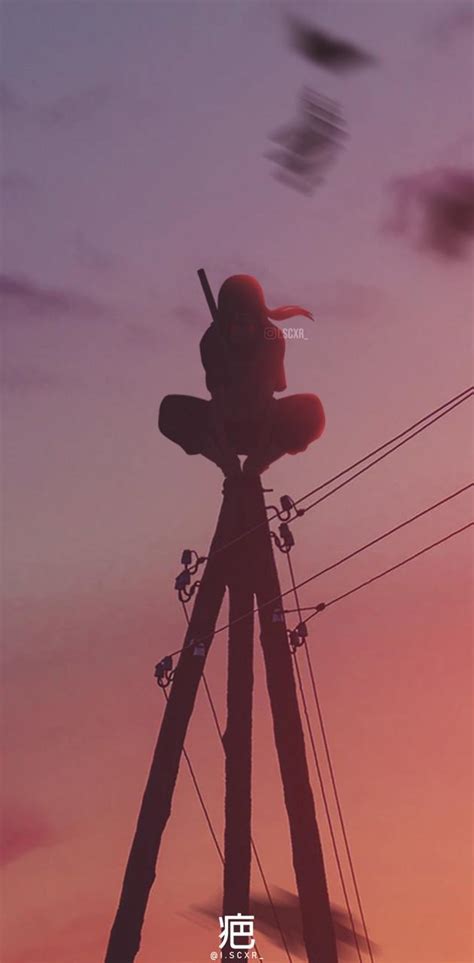 Itachi On Pole Wallpapers Wallpaper Cave