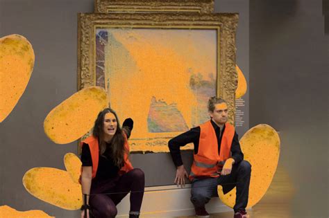One For The Monet Climate Activists Throw Food At Another Painting