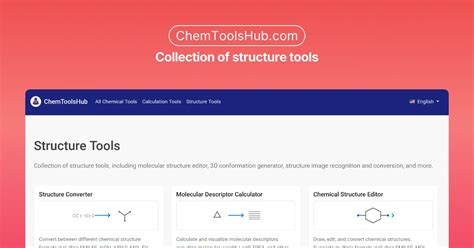 Structure Tools Free Online Chemical Structure Tools Chemtoolshub