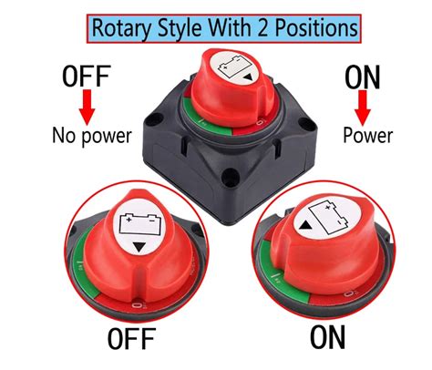 In Stock Battery Switch Disconnect Isolator Battery Power Cut Master Switch Waterproof