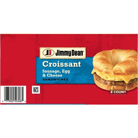 Jimmy Dean Croissant Breakfast Sandwiches With Sausage Egg And Cheese