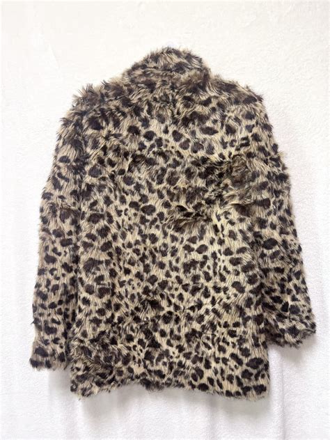 레오파드 호피 오네 갸루 펑크 퍼코트 털자켓 미사 나나 오리엔탈 핀터 후루츠패밀리