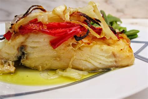 Receita De Bacalhau No Forno Pimentos
