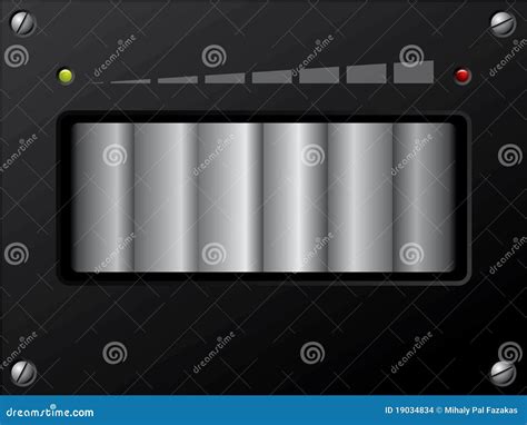 Volume Control With Led Stock Vector Illustration Of Control 19034834