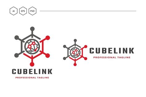 Cube Link Logo Template