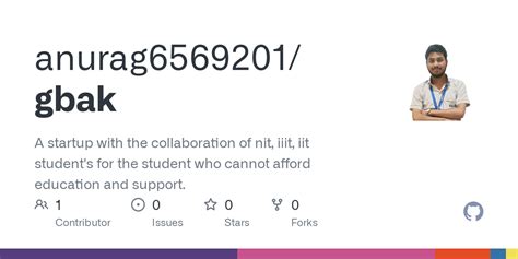 GitHub Anurag Gbak A Startup With The Collaboration Of Nit Iiit Iit Student S For