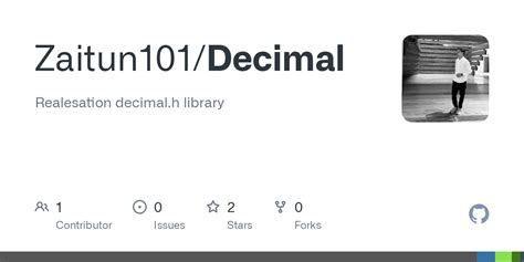 Github Zaitun101decimal Realesation Decimalh Library