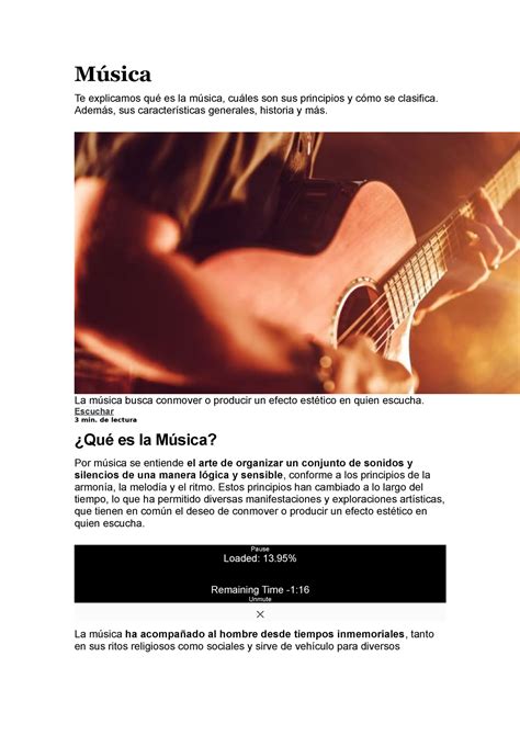 Música Arte Y Cultura Música Te Explicamos Qué Es La Música Cuáles