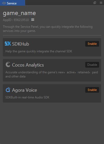 Access To Third Party Services Cocos Creator