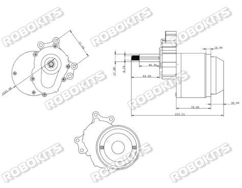 E Bike My1016zl 24v 250w 120rpm Electric Wheelchair Pmdc Motor With