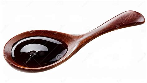 Balsamic Sauce In Spoon Isolated Stock Illustration Illustration Of