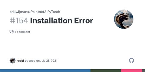 installation error · issue 154 · erikwijmans pointnet2 pytorch · github