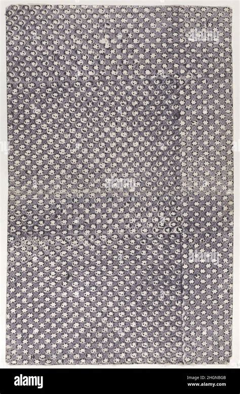 Sheet With Overall Pattern Of Triangles And Dots 19th Century Anonymous