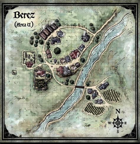Map Of Berez Map Map Art Flood