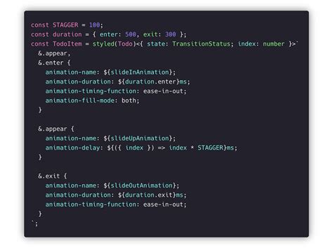 staggered animations in react adding the right amount of animations